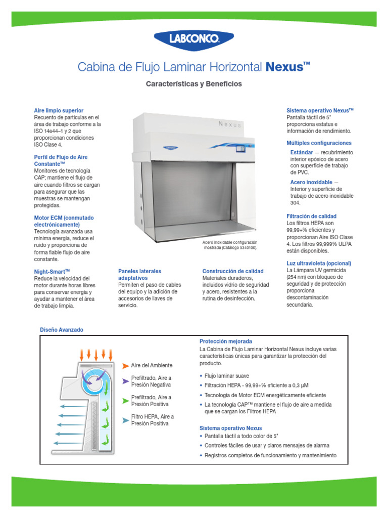 Labconco-Nexus Flyer SP 20240109 | PDF | Ultravioleta