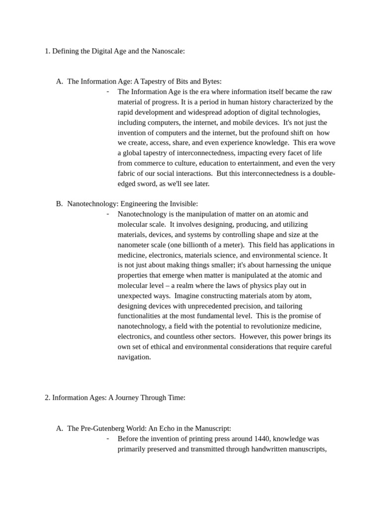 Assignment in STS | PDF | Nanotechnology | Printing Press