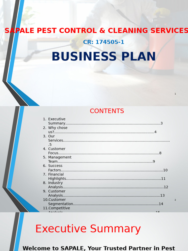 Business Plan | PDF | Pest Control | Marketing