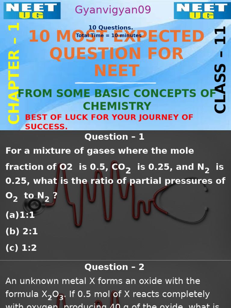 10 Most Expected Questions For NEET 2025 From Some Basic Concepts of ...