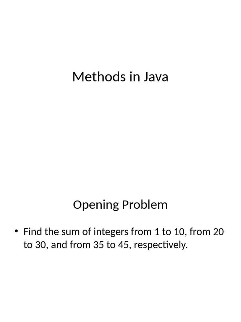 Lecture 14 Methods Static Vs Non Static Defining And Calling Method 3784