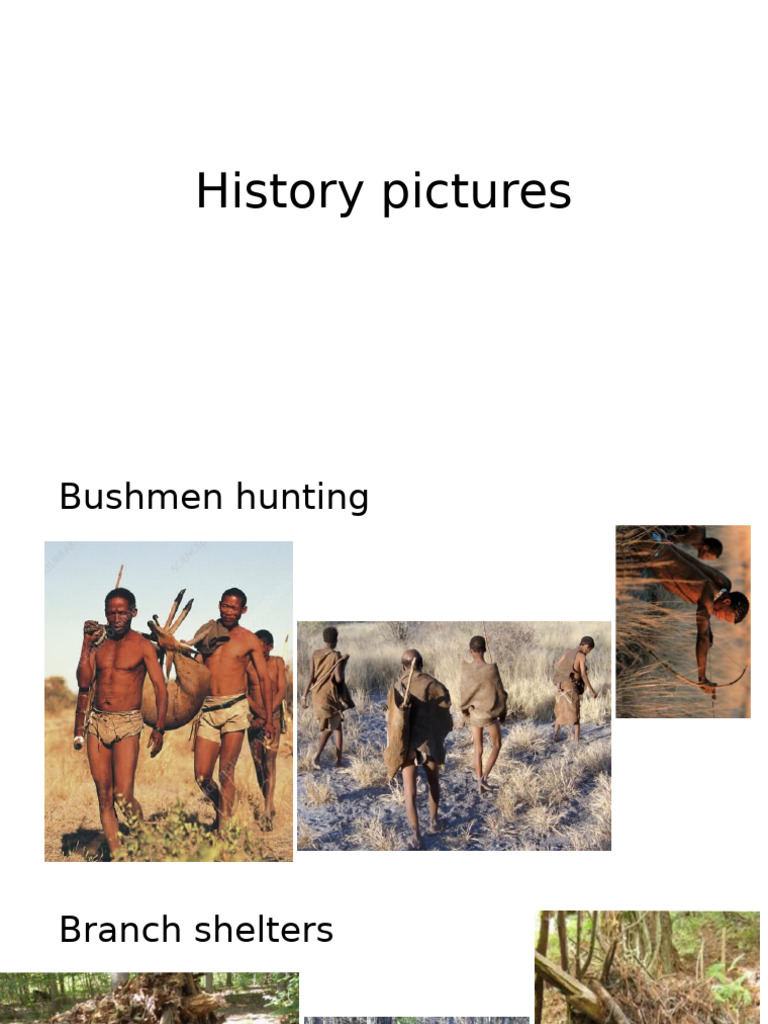 History Pictures For Bushmen | PDF