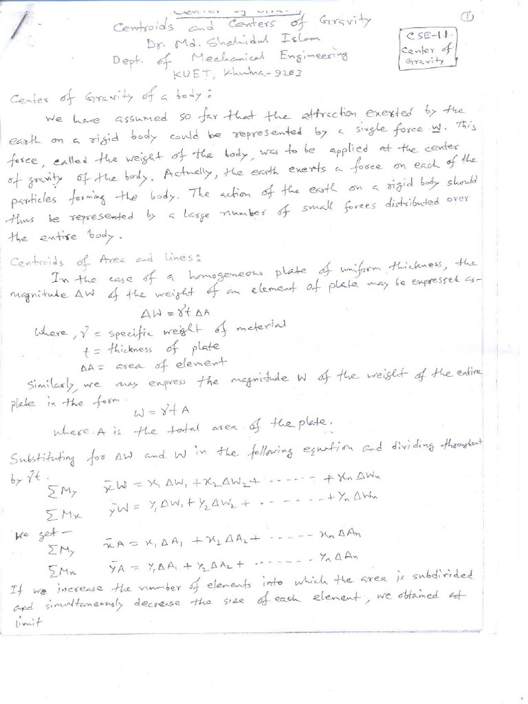 Mechanics-Chapter 3 CSE | PDF Mechanics-Chapter 3 CSE | PDF