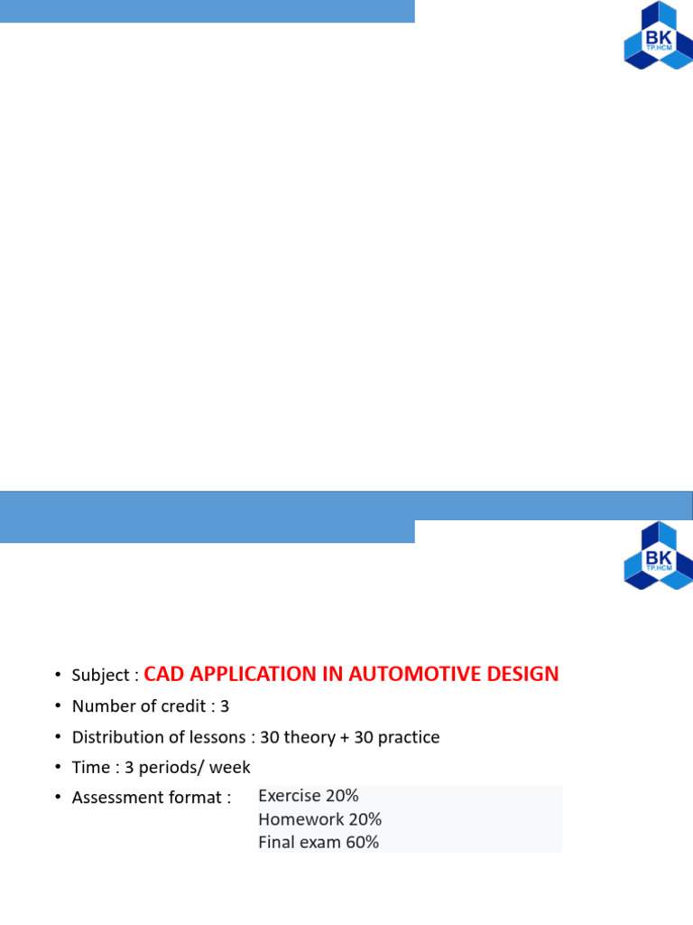 CAD Application in Automotive Design Overview | PDF | Mechanical ...