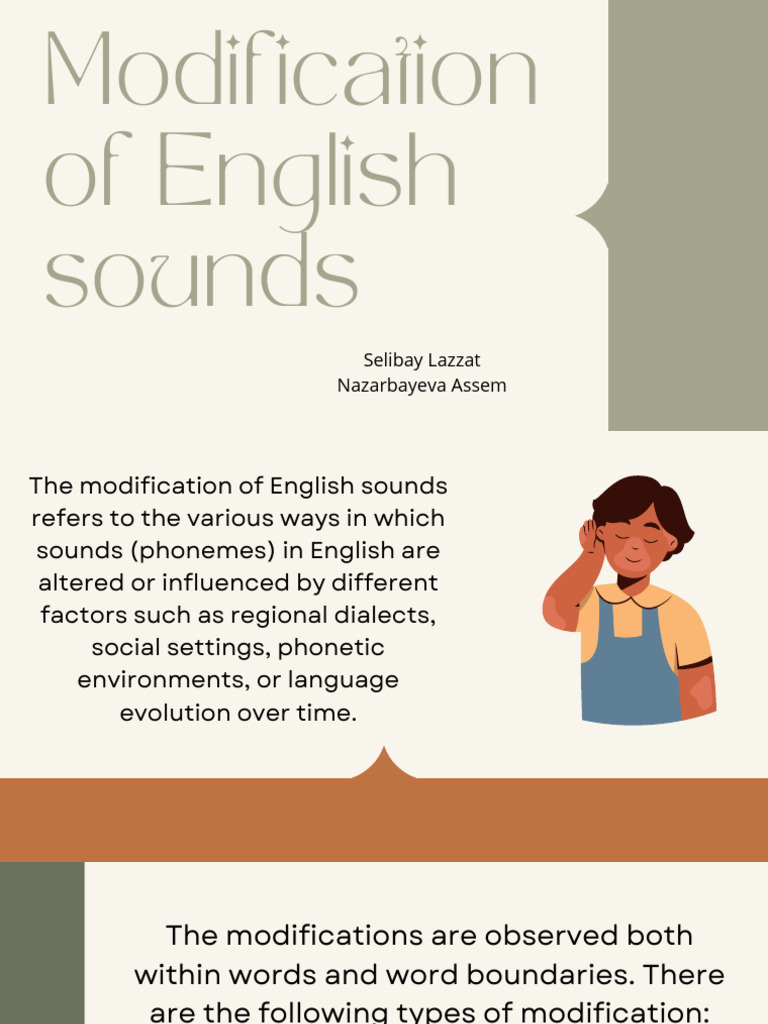 Modification of English Sounds | PDF