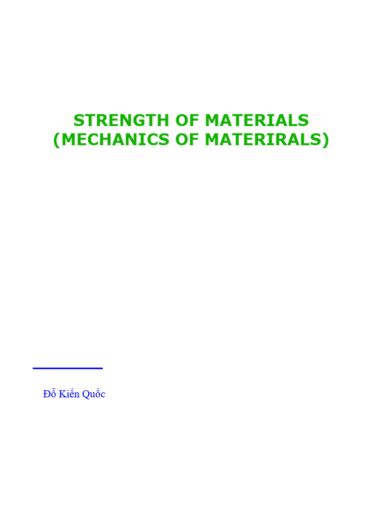 Introduction | PDF | Strength Of Materials | Stress (Mechanics)