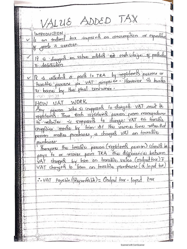 Value Added Tax | PDF