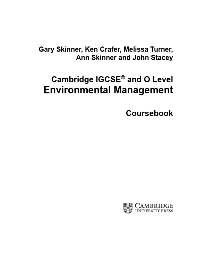Cambridge IGCSE® and O Level Environmental Management | PDF | Rock ...