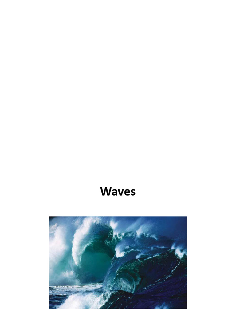 Understanding Waves and Oscillations | PDF | Waves | Sound