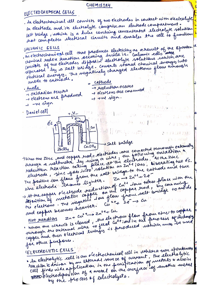 Engineering Chemistry Handwritten Notes | PDF