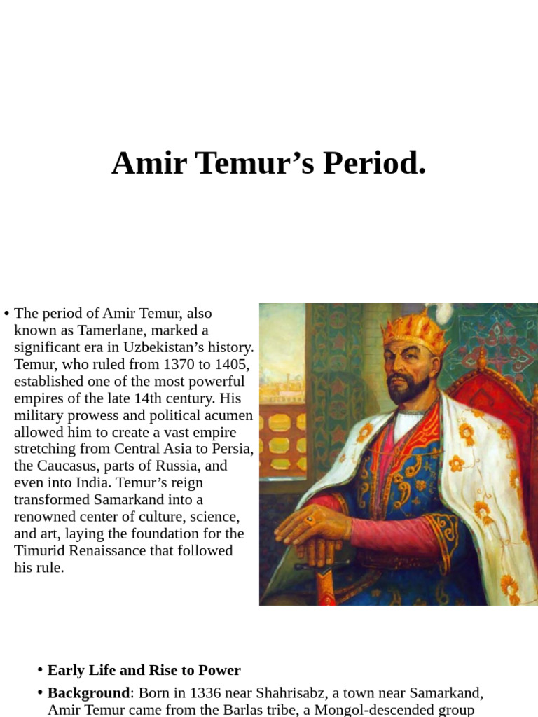 5.amir Temur's Period | PDF | Classics