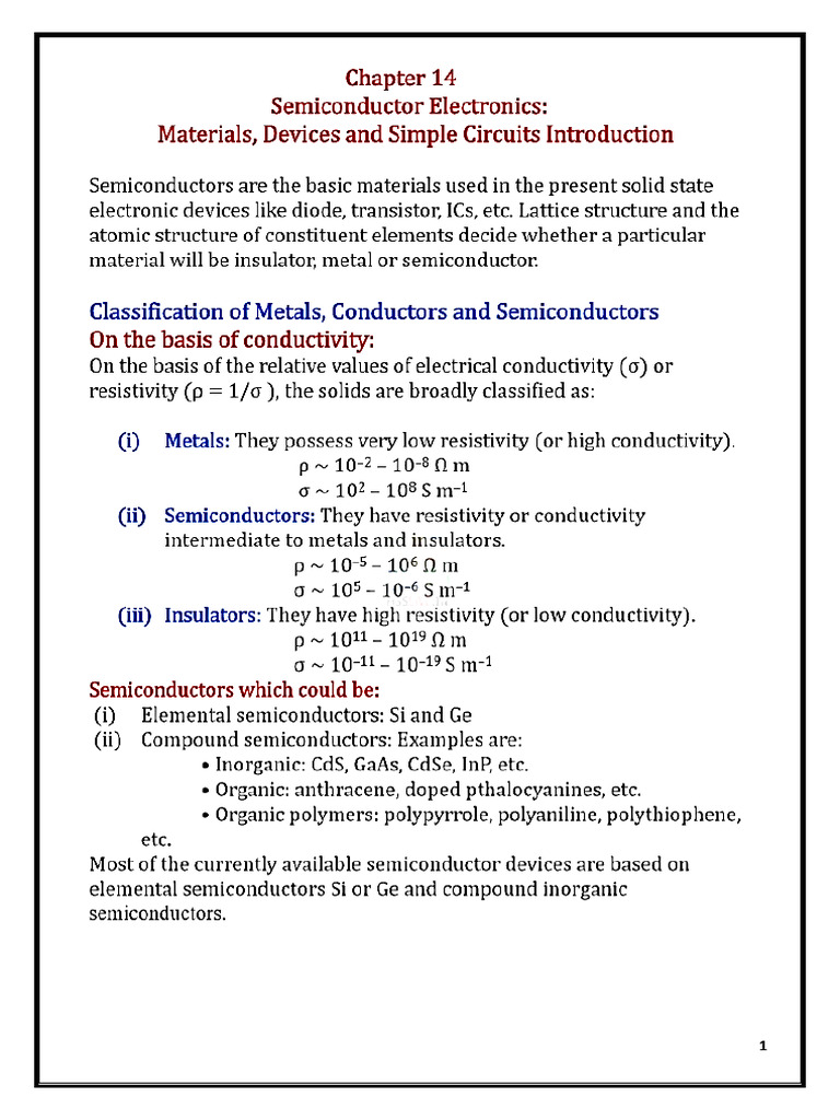 Semiconductor Notes 2024 | PDF | P–N Junction | Rectifier