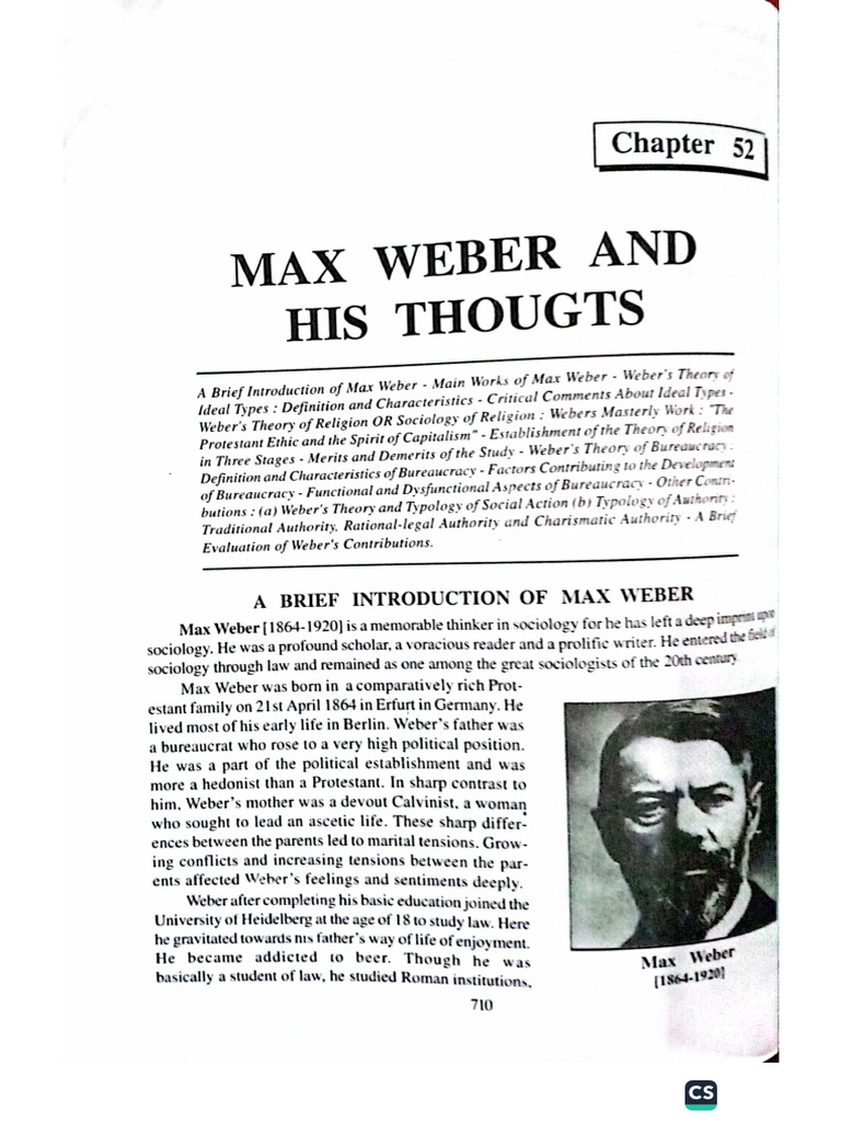 Sociology Max Weber Pdf