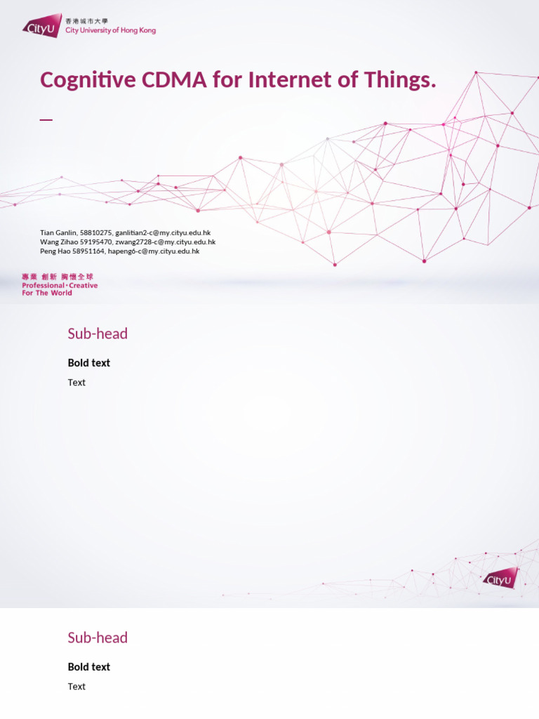 Cognitive CDMA for IoT Systems | PDF