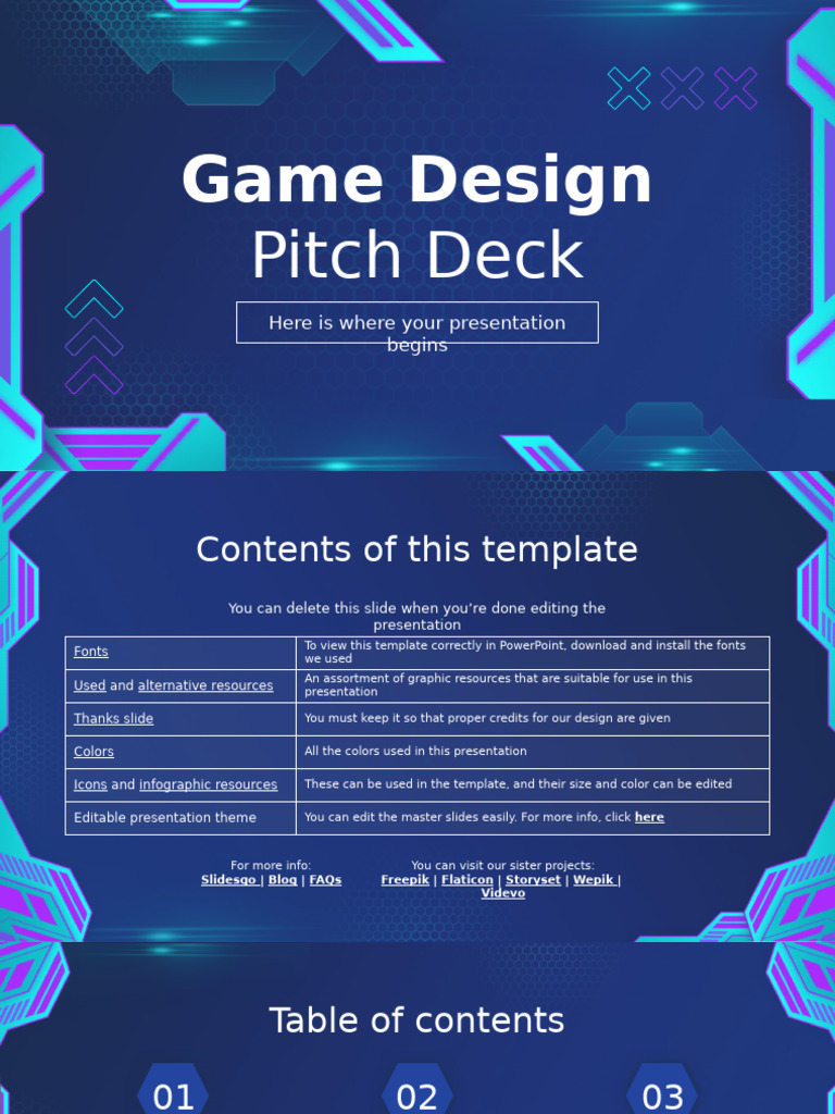 Game Design Pitch Deck by Slidesgo | PDF | Market (Economics ...