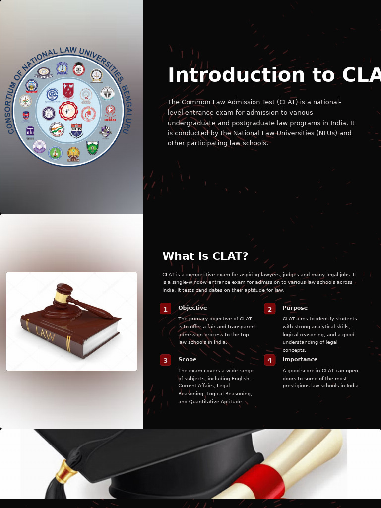 Introduction To CLAT | PDF | University And College Admission ...