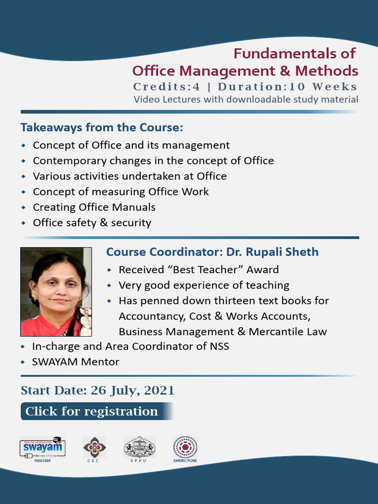 Fundmentals of Office Management & Methods | PDF