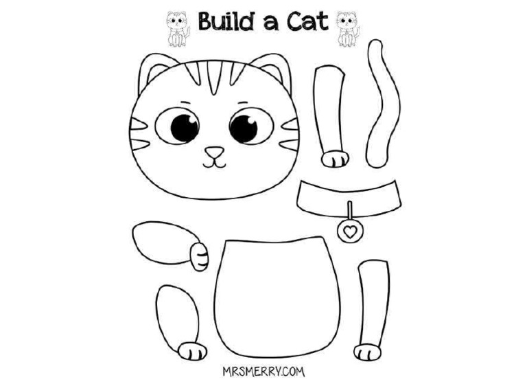 Build A Cat!! Craft For Kids | PDF