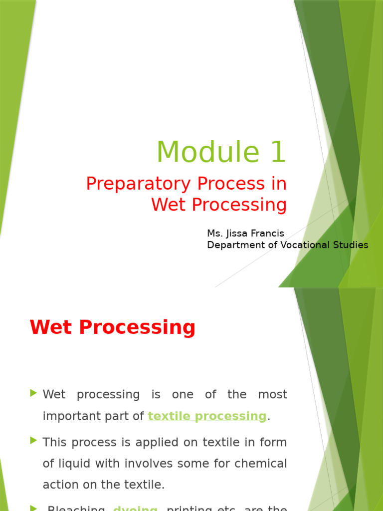 Wet Processing | PDF | Textiles | Dyeing