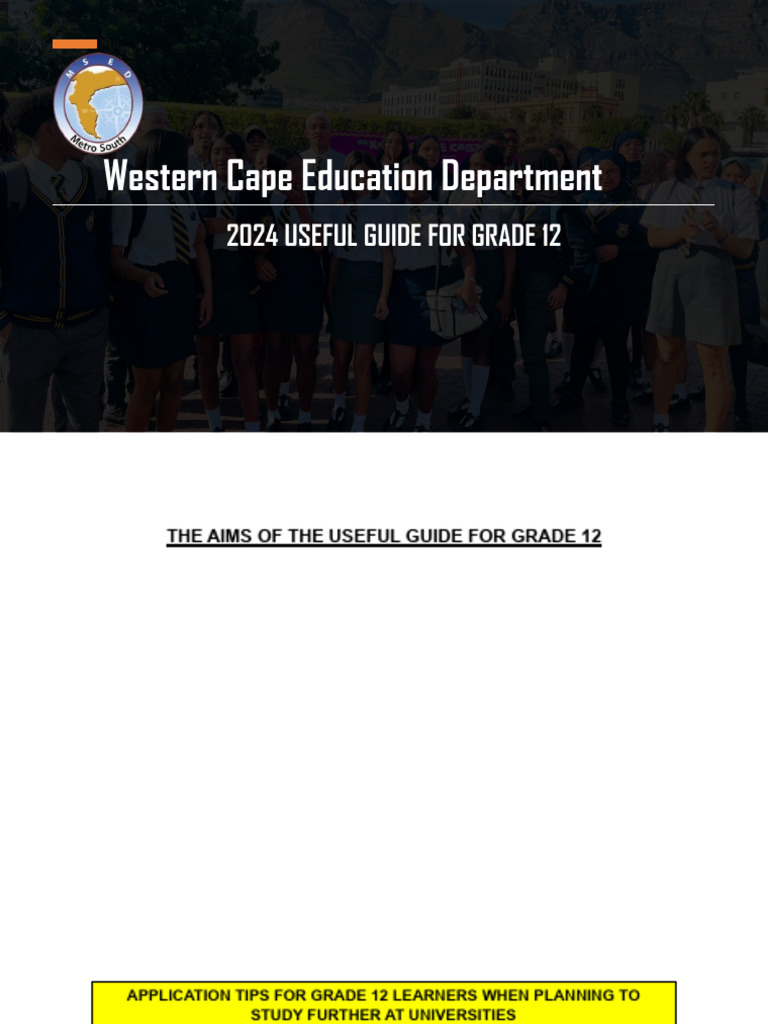 2024 Useful Guide For Grade 12 | PDF | Postgraduate Education | Gmail