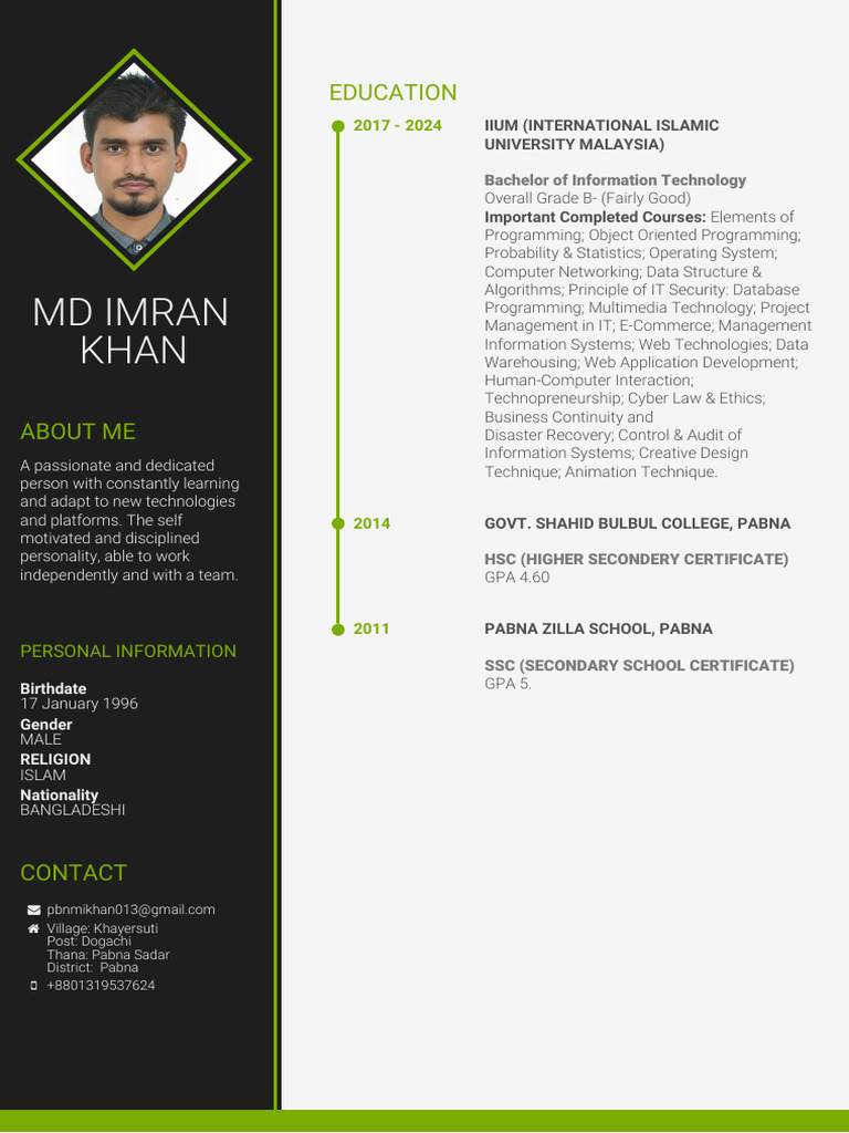 CV-MD Imran Khan | PDF | Computer Security | Security