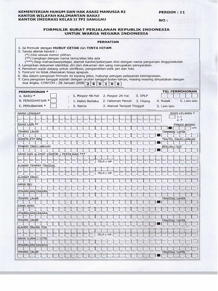PERDIM 11 Paspor 2020 | PDF