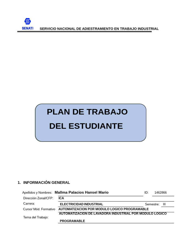 Entregable 2 - AUTOMATIZACIÓN POR MÓDULO LÓGICO PROGRAMABLE - Mallma Palacios | PDF ...
