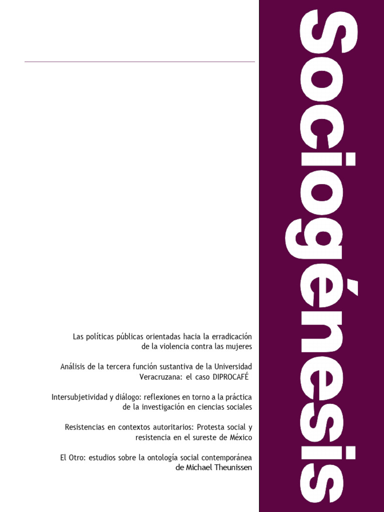 Sociogenesis Número 1 | PDF | Igualdad de género | Estudios de género