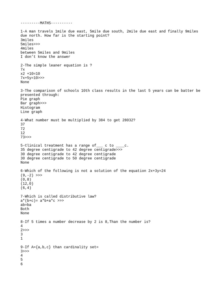 MATHS | PDF | Division (Mathematics) | Elementary Mathematics