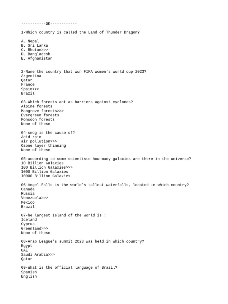 GK | PDF | Earth Sciences
