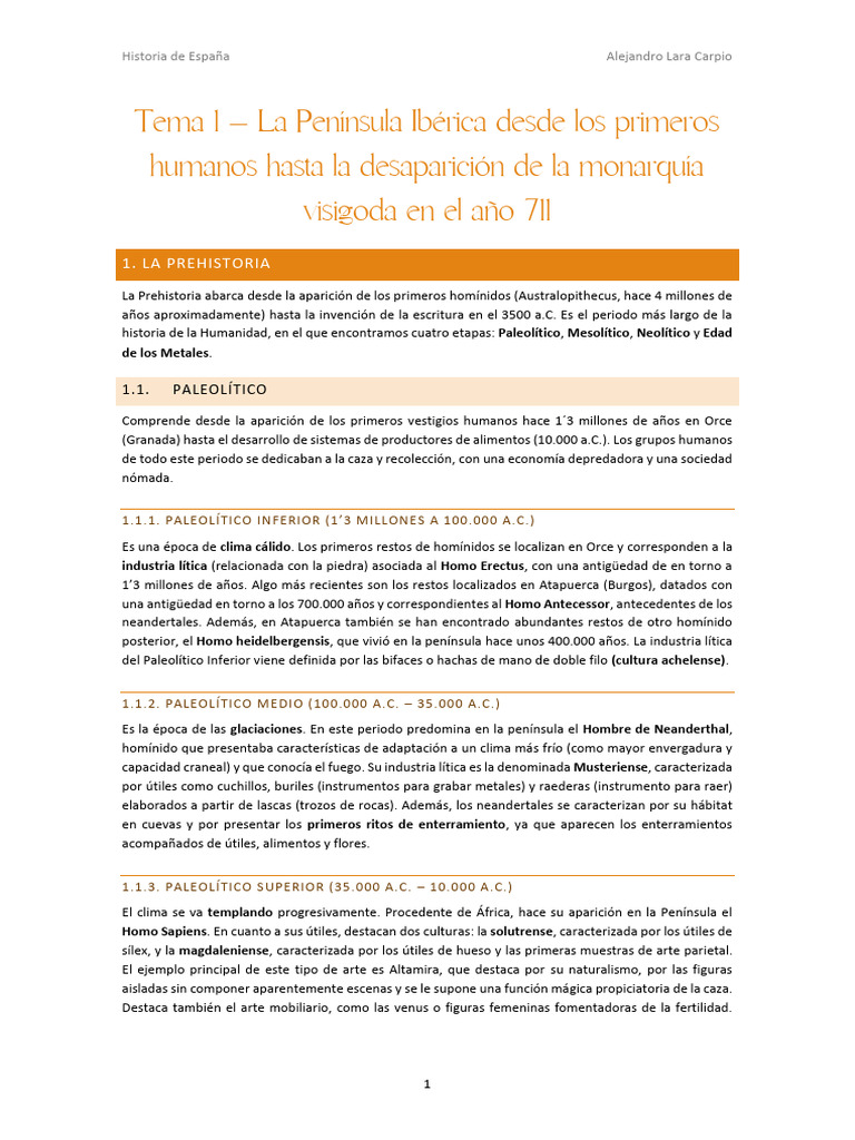 Tema 1 Historia - Merged | PDF | Al Andalus | Califato