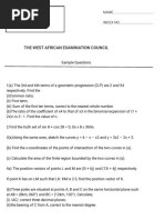 WASSCE English 2025 Sample | PDF