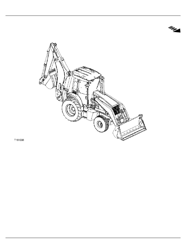 Introduction and Customer Information: Side View of John Deere Backhoe ...