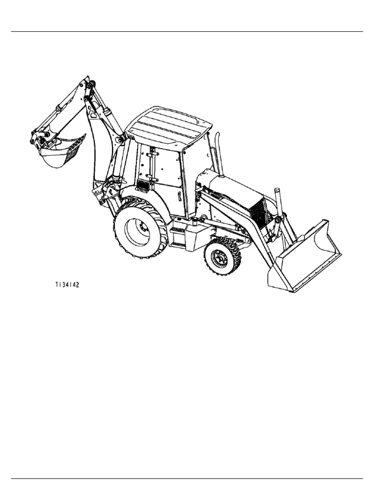 Introduction and Customer Information: Side View of John Deere Backhoe ...