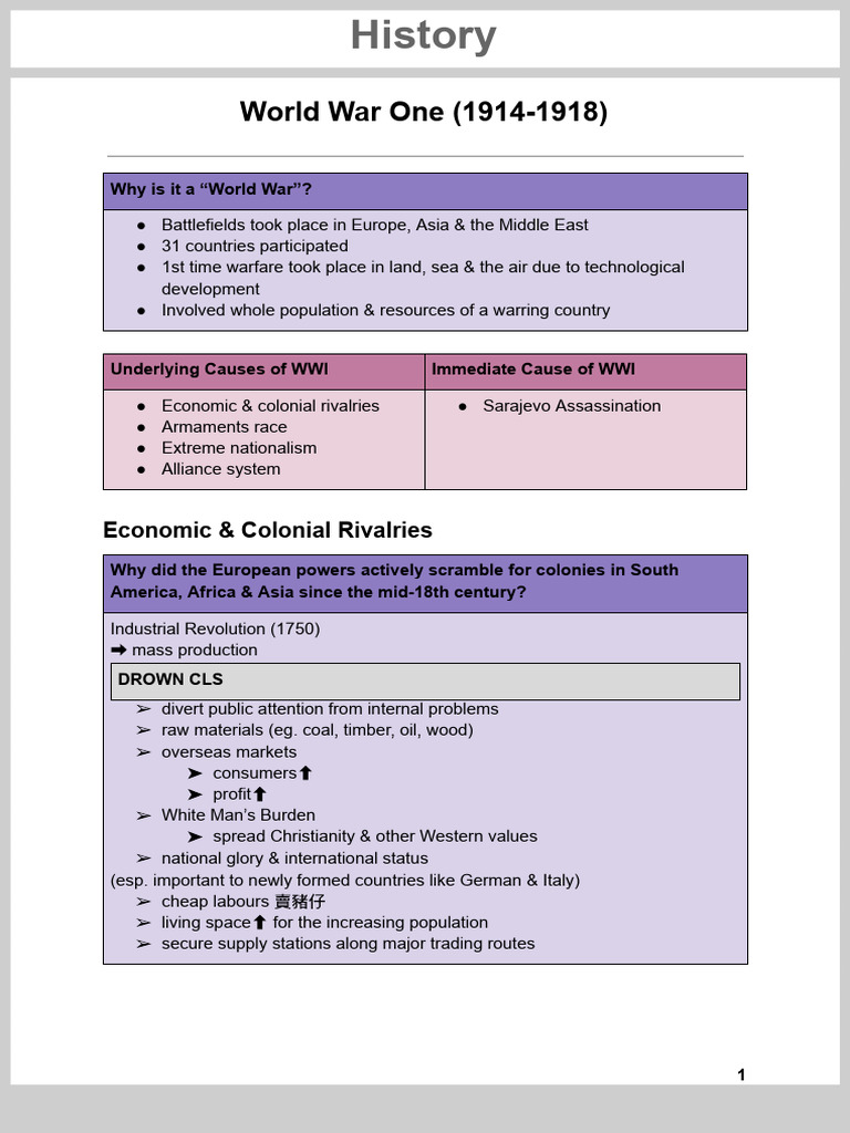 World War One | PDF | Allies Of World War I | Austria Hungary