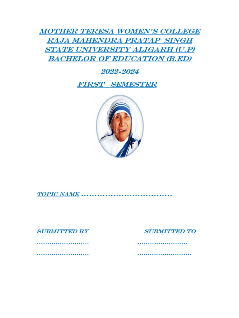 Mother Teresa Women | PDF