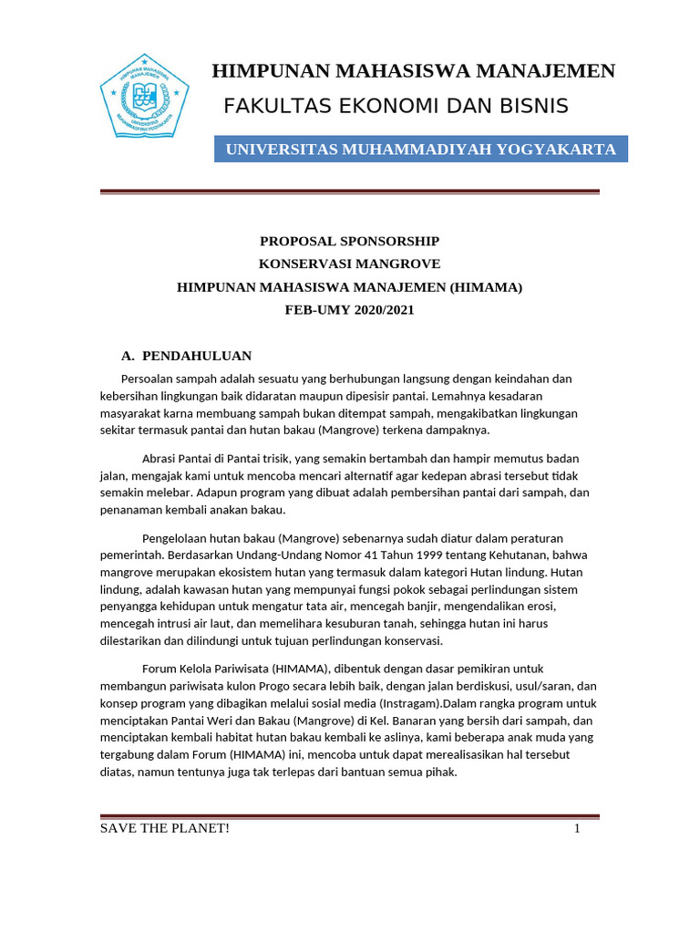 Proposal Sponsorship Udah Terbaru Acc | PDF