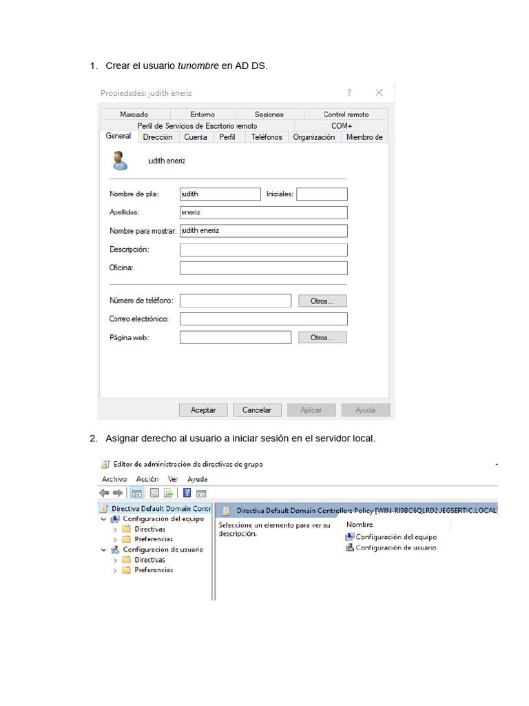 A04_Iniciar sesión en servidor | PDF