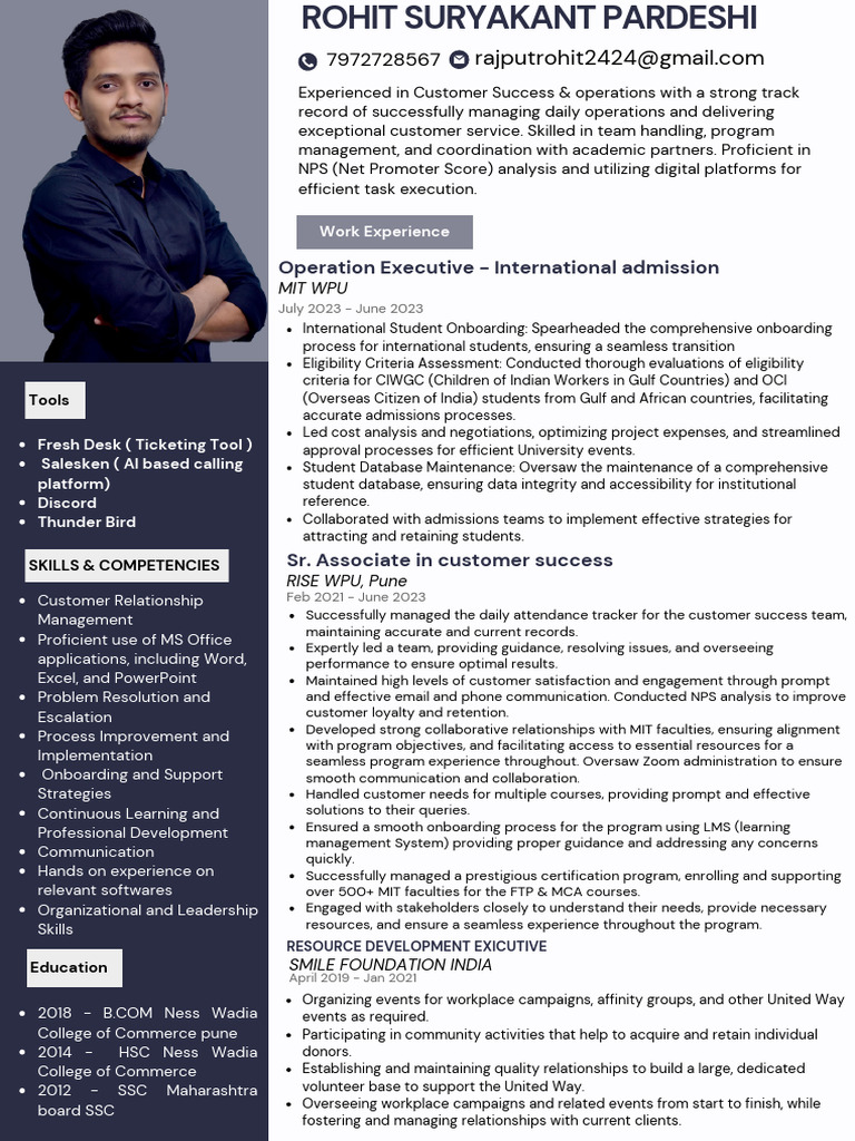 Customer Success Operations Expert Profile | PDF | Business