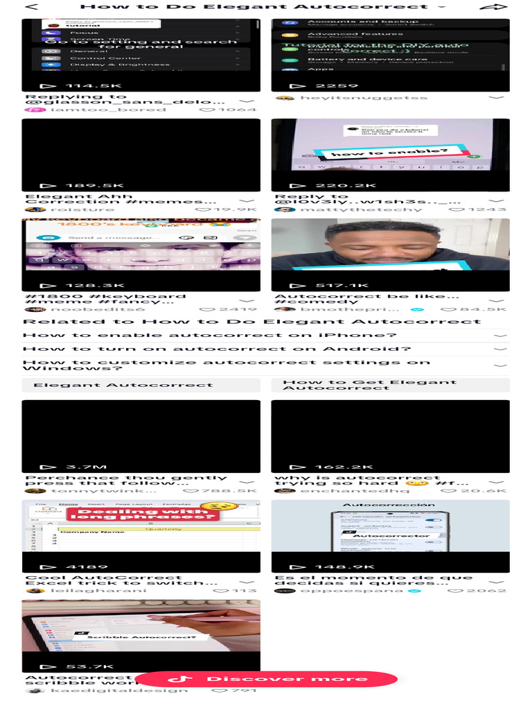 How To Do Elegant Autocorrect TikTok | PDF