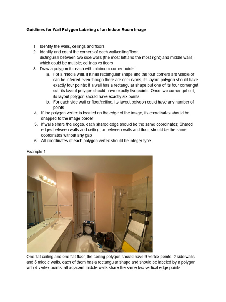Instruction of Indoor Room | PDF | Vertex (Geometry) | Polygon