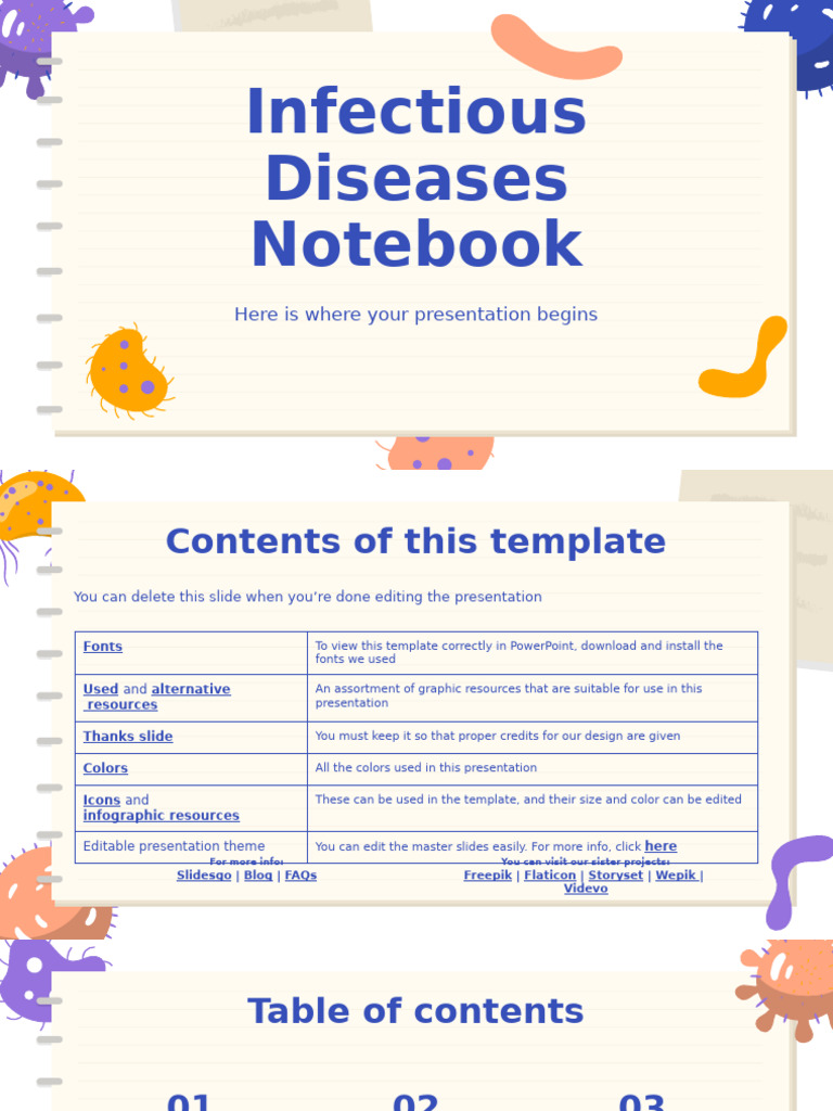 Infectious Diseases Notebook by Slidesgo | PDF | Medical Diagnosis ...