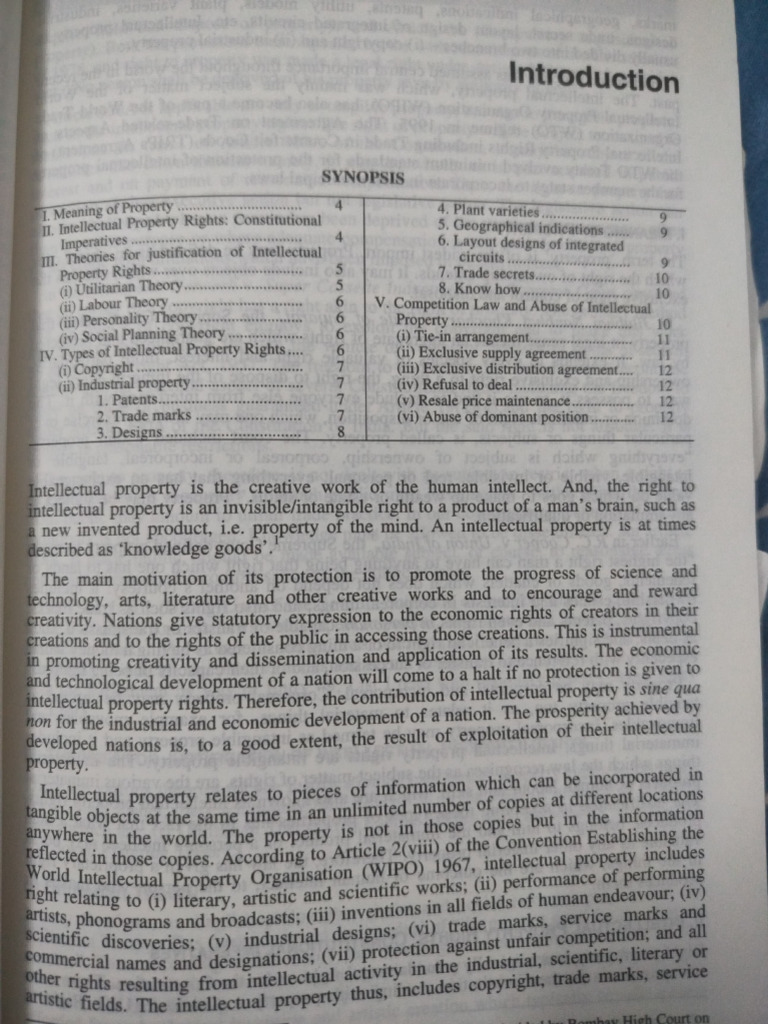Meaning of Property and Theories of IPR | PDF | Intellectual Property ...