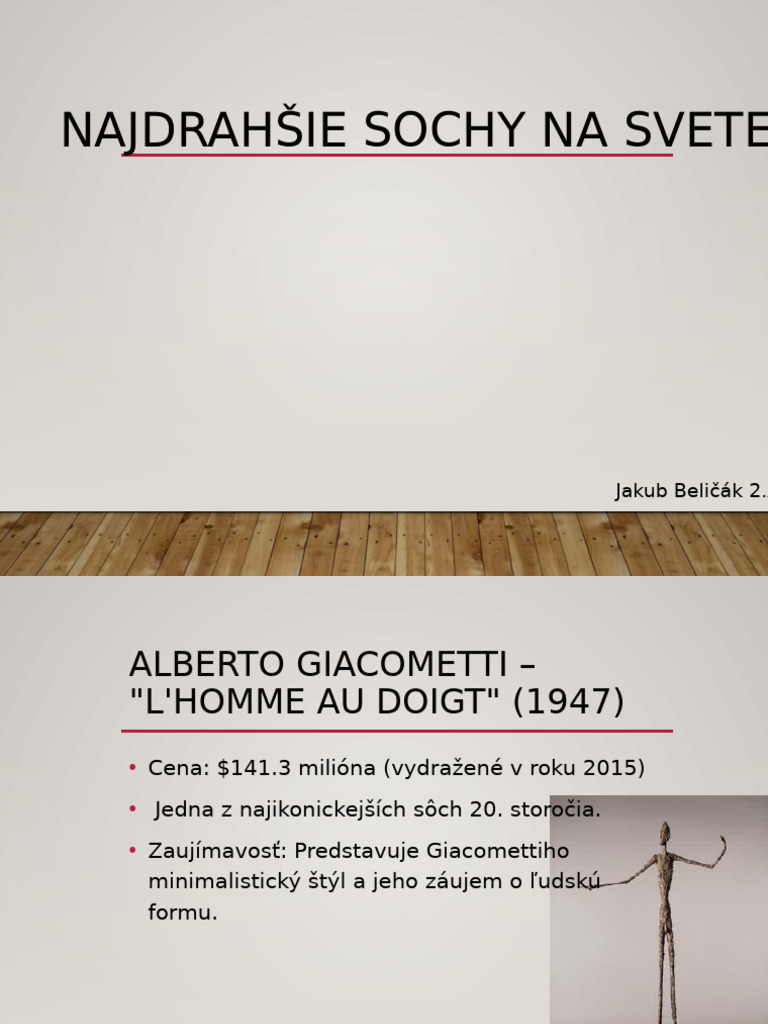 Najdrahšie Sochy Na Svete | PDF