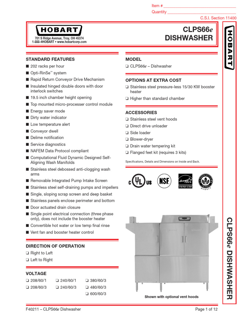 CLPS66E | PDF | Dishwasher | Pump
