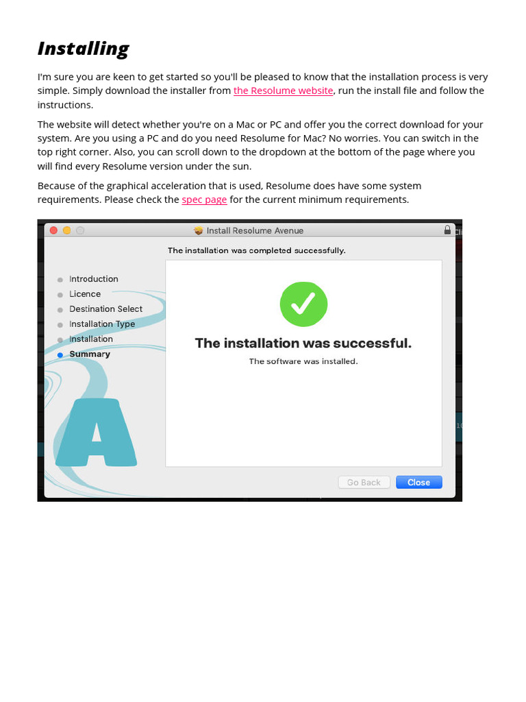 Resolume Installation and Registration Guide | PDF | Computers