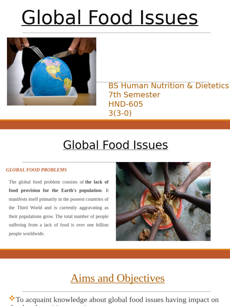 Global Food Issues | PDF | Food Security | Malnutrition