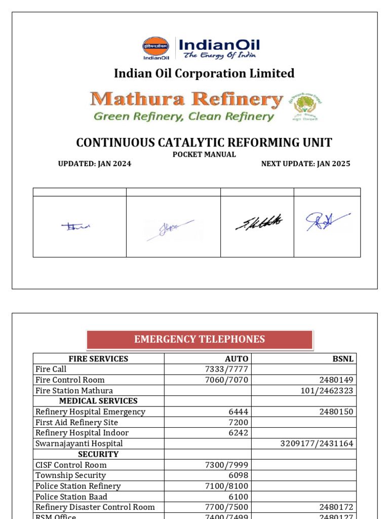 CCRU Manual Pocket 2024 | PDF | Chemical Reactions | Hydrogenation
