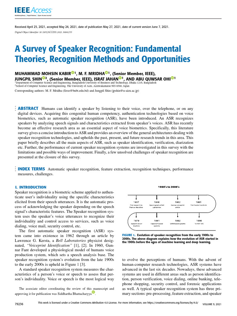 A Survey Of Speaker Recognition Fundamental Theories Recognition