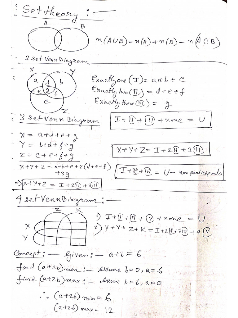 NUMBER SYSTEM & SET THEORY - Output | PDF